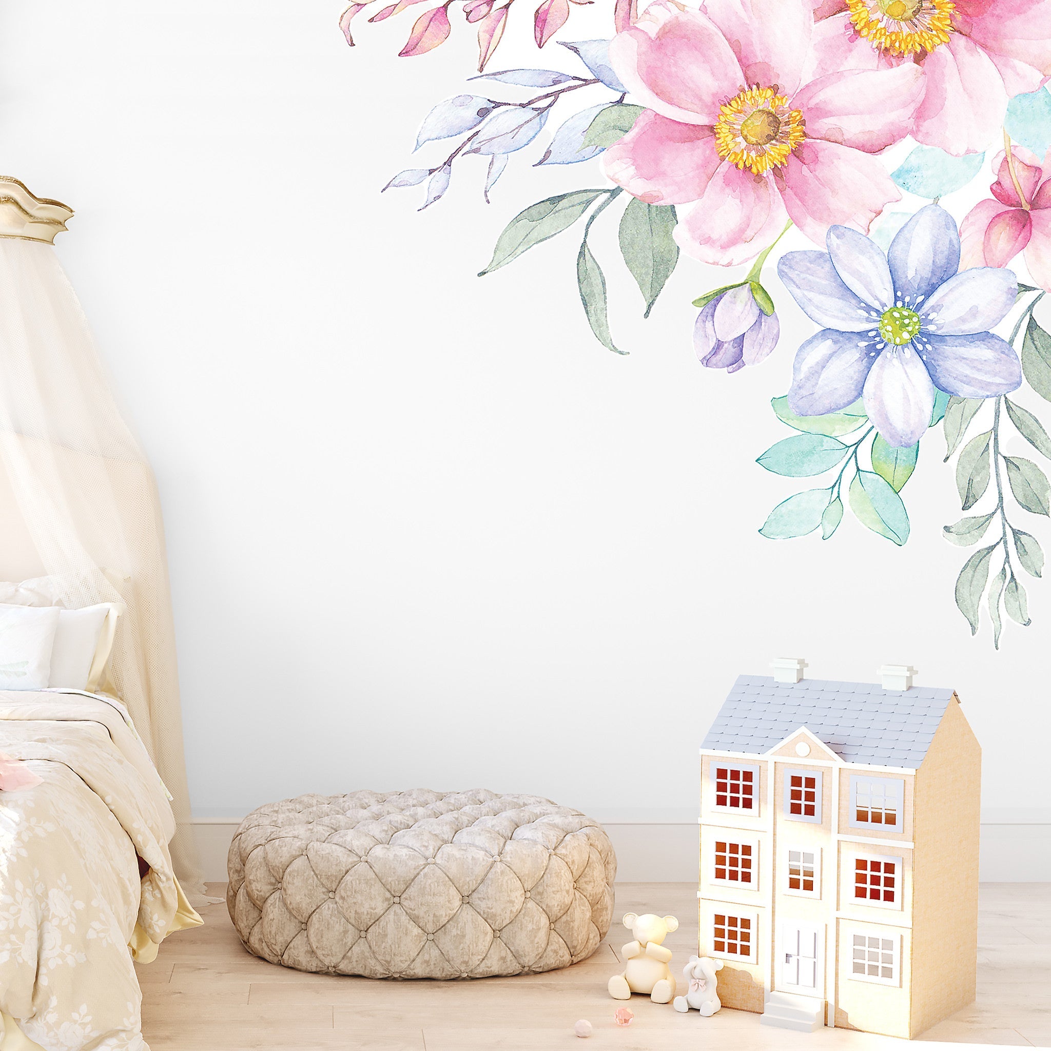 Wall decals flowers store